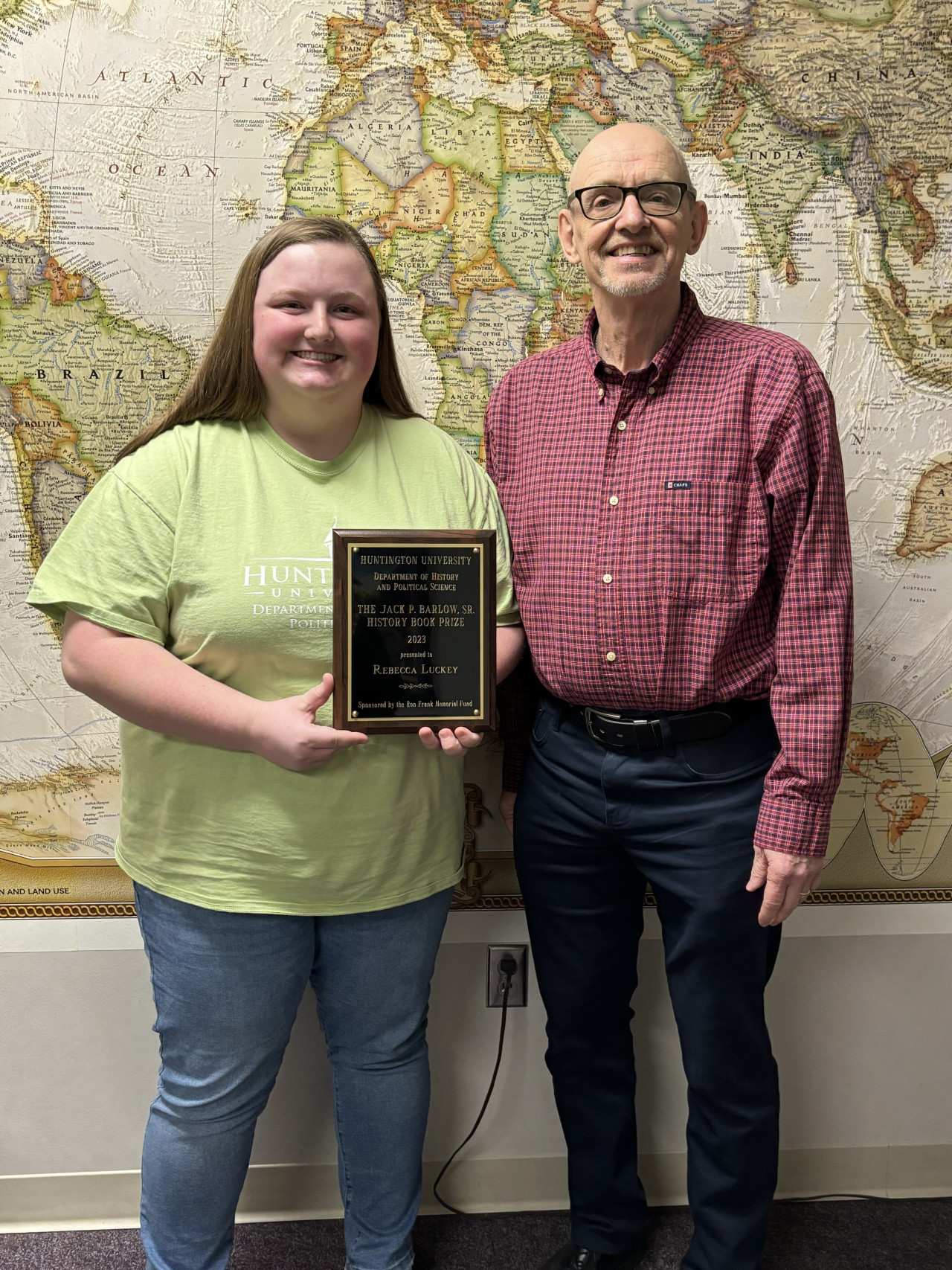 Luckey Receives Barlow Prize | Huntington University