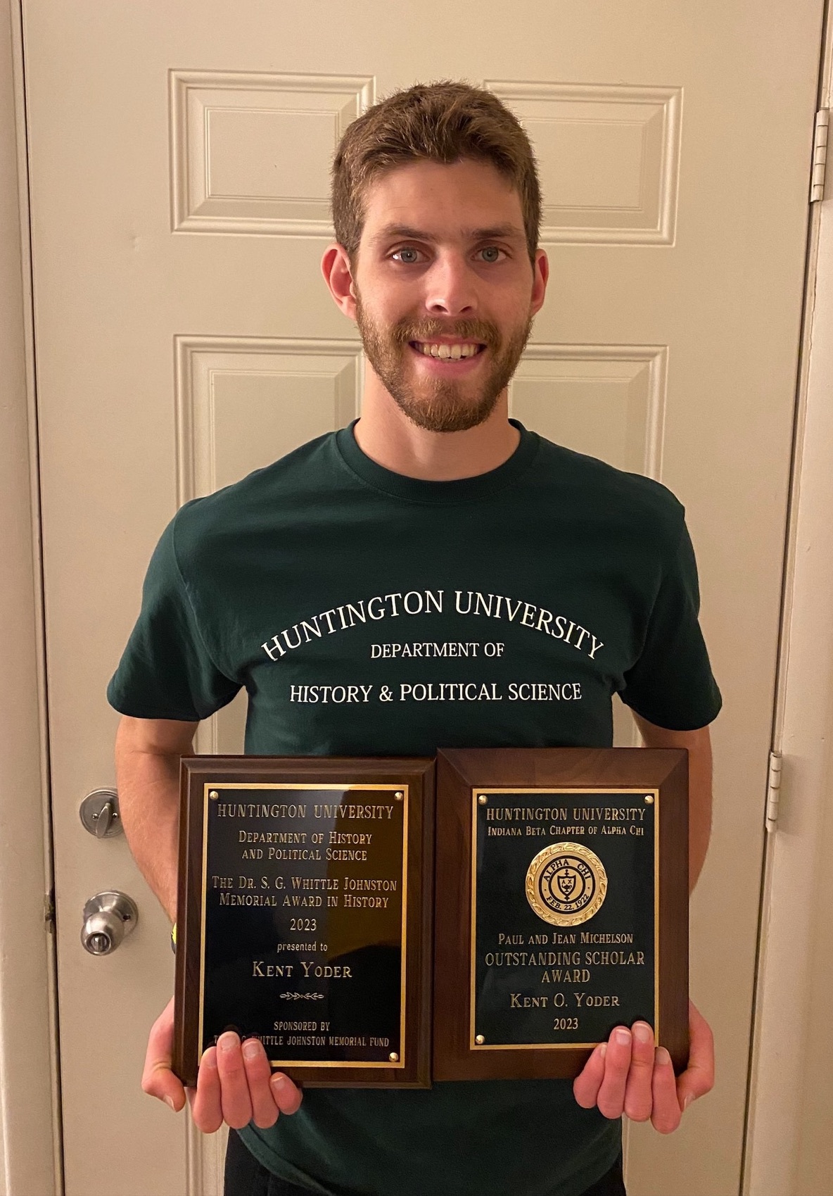 Yoder Wins Department Awards at HU | Huntington University